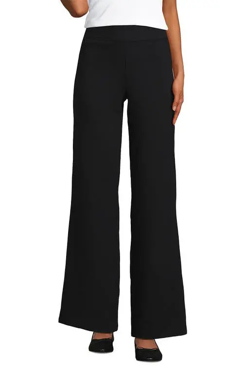 LANDS' END Starfish High Rise Wide Leg Pants - Black