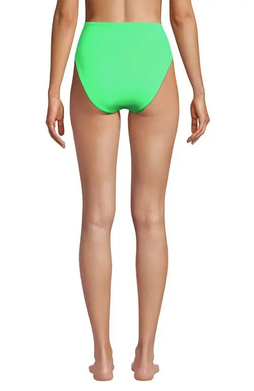 LANDS' END High Waisted Bikini Bottom - Crisp Mint