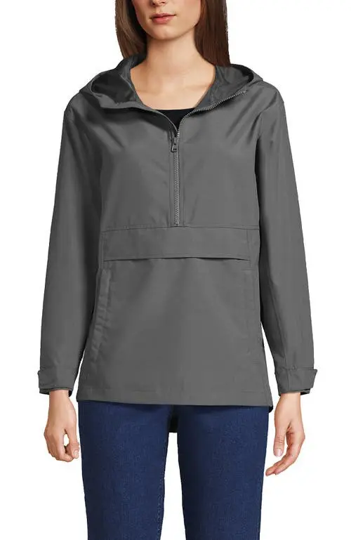 LANDS' END Wind Anorak Jacket - Arctic Gray