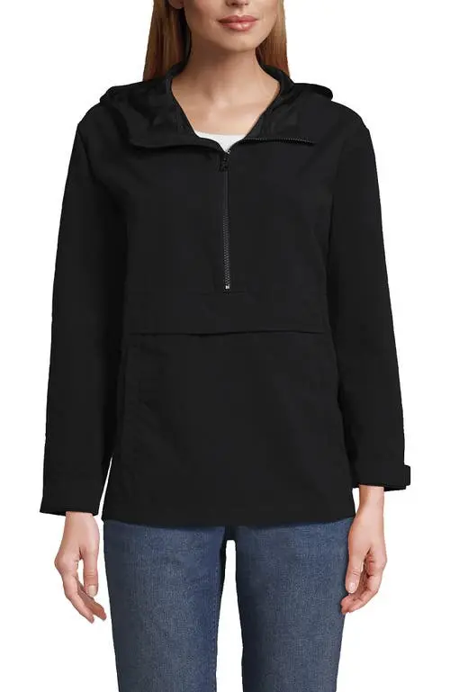 LANDS' END Wind Anorak Jacket - Black
