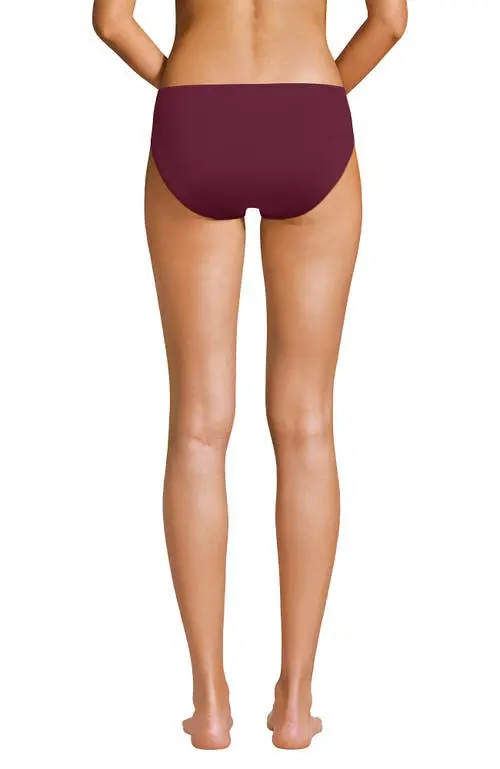 LANDS' END Hipster Bikini Bottom - Burgundy Spritz