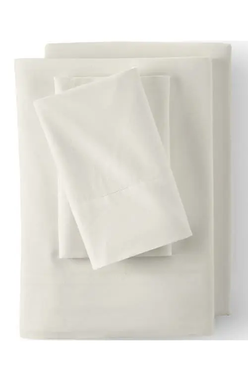 LANDS' END Essential Garment Washed Cotton Bed Sheet Set