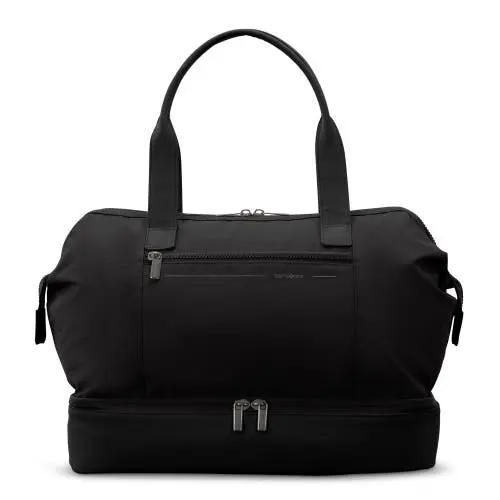 SAMSONITE Drop Bottom Weekender Duffel Bag With Padded Laptop Sleeve - Black