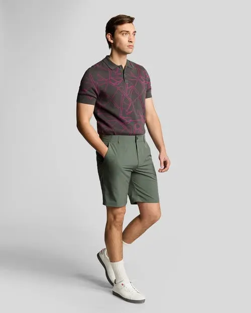 LYLE & SCOTT 5 Pocket Golf Shorts - Cactus Green