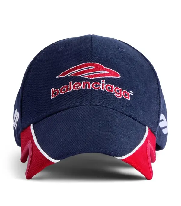 Balenciaga Cotton 3b Football Cap - Blue