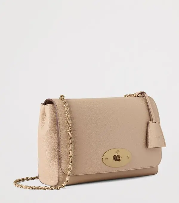 Mulberry Medium Leather Lily Shoulder Bag - Beige