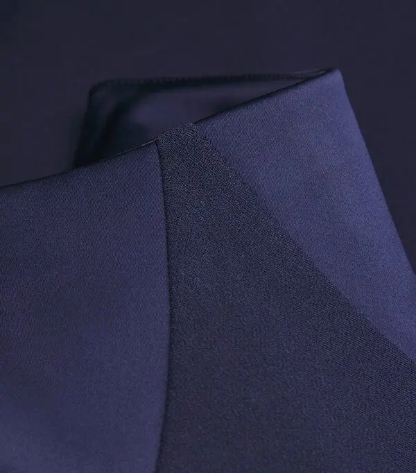 Safiyaa Crepe Strapless Gown