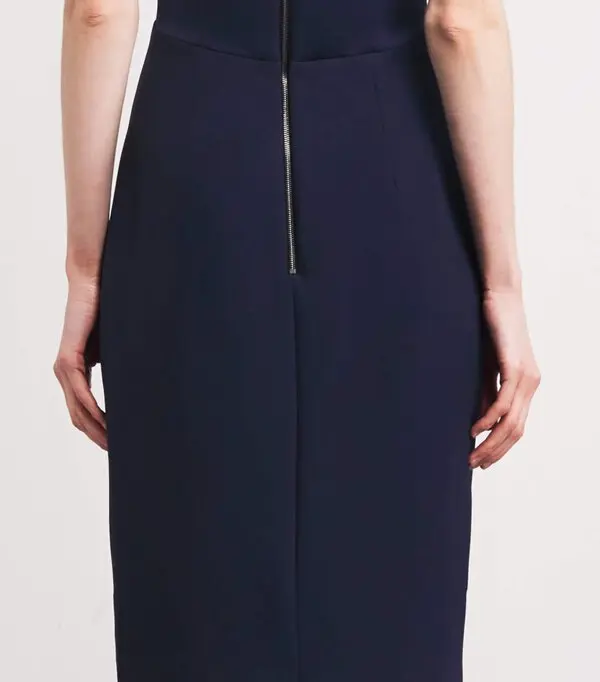 Safiyaa Crepe Strapless Gown