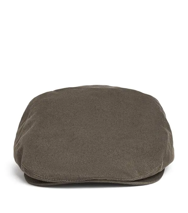 Barbour Cotton Finnean Flat Cap - Green