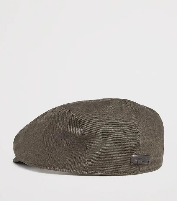 Barbour Cotton Finnean Flat Cap - Green
