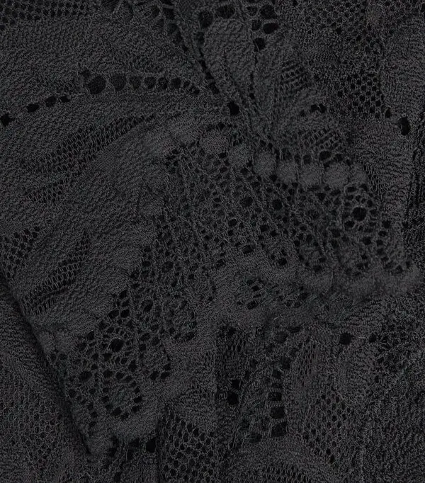 Rabanne Floral Lace Top - Black