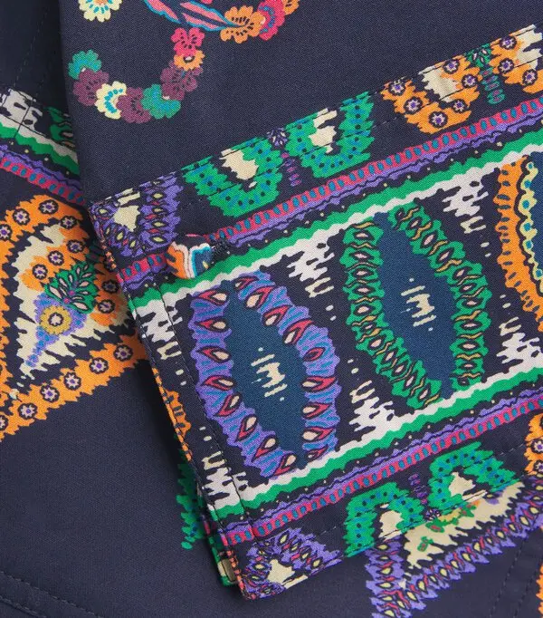 Etro Cotton Paisley Maxi Dress - Blue