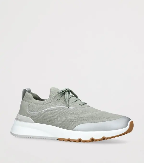 Brunello Cucinelli Knitted Sneakers - Green
