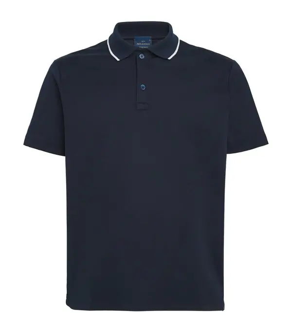 Paul & Shark X Kl Rahul Aqua Touch Cotton Interlock Polo Shirt - Navy