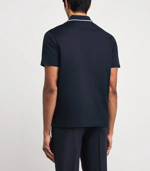 Paul & Shark X Kl Rahul Aqua Touch Cotton Interlock Polo Shirt - Navy