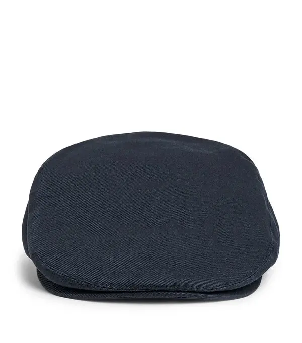 Barbour Cotton Finnean Flat Cap - Navy