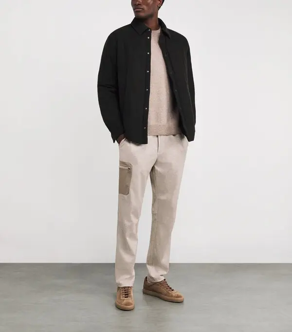Sease Linen-cotton Straight Sweatpants