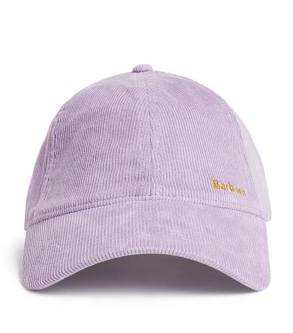 Barbour Cotton Corduroy Oakley Sports Cap - Purple