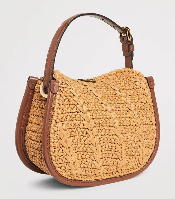 Etro Raffia Pony Crossbody Bag