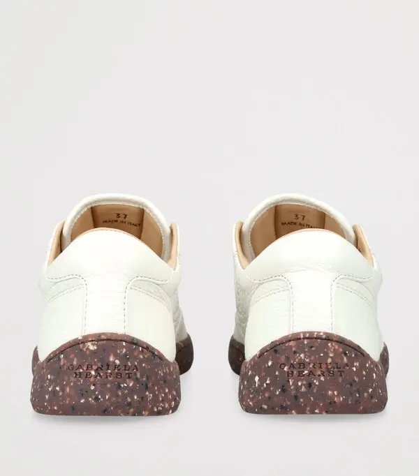 Gabriela Hearst Leather Ohio Sneakers - Ivory