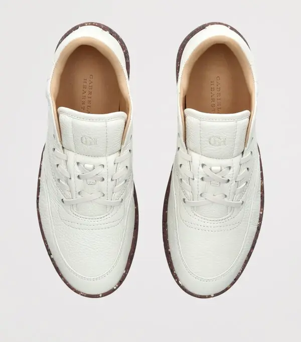Gabriela Hearst Leather Ohio Sneakers - Ivory