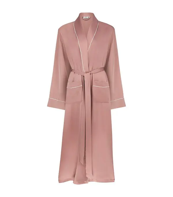 Gingerlily Silk Robe - Pink