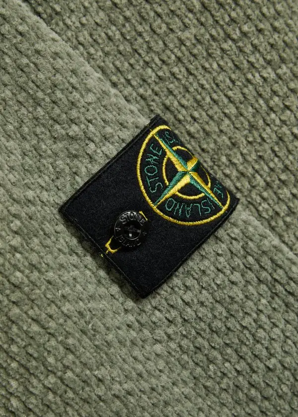 Stone Island Logo Cotton Jumper - Sage