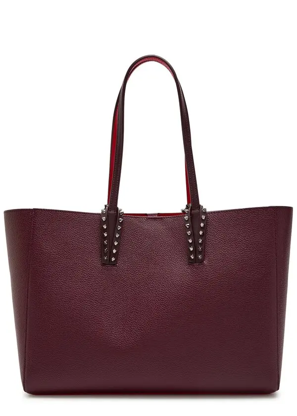 CHRISTIAN LOUBOUTIN Cabata Small Grained Leather Tote Bag - Brown