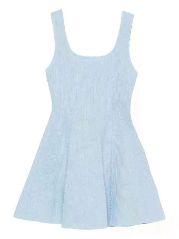 Sandro Cable-knit Mini Dress - Blue
