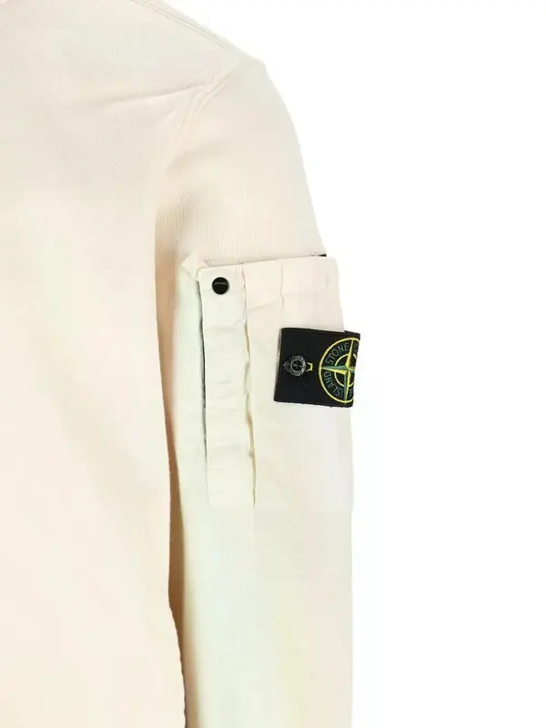 Stone Island Zip-up Fleece Sweater - Neutrals