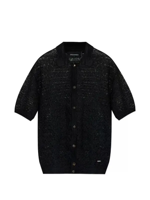 Dsquared2 Button-up Open-knit Shirt