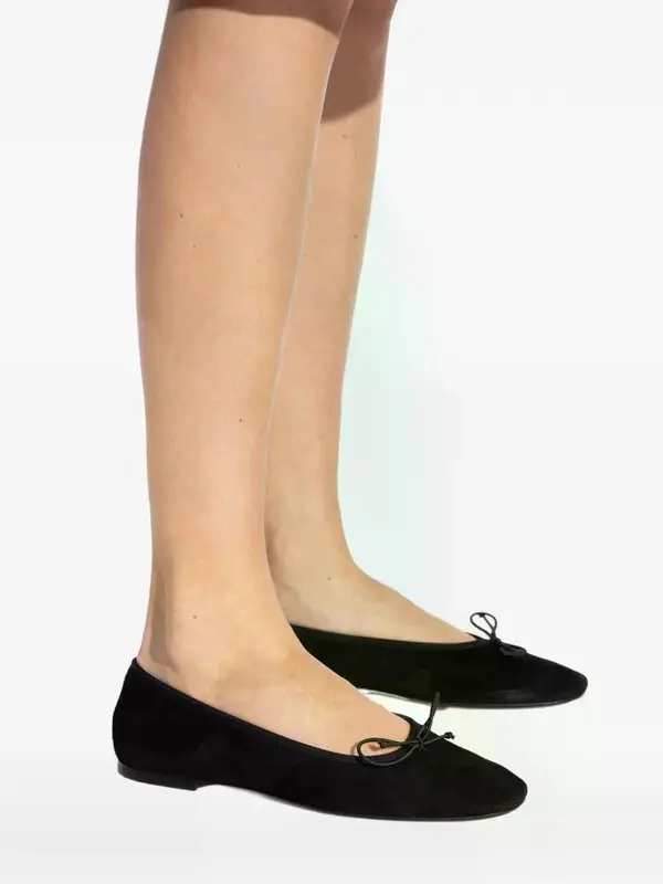 AeydĒ Bow-detail Ballet Flats - Black