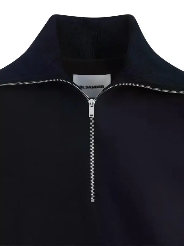 JIL SANDER Zip Collar Sweater