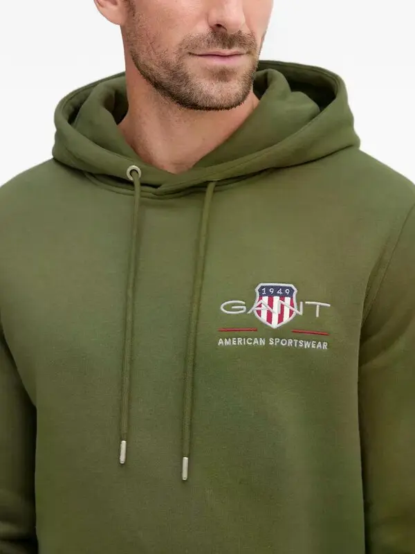 Gant Embroidered Logo Hoodie