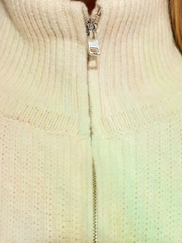 A.p.c. Funnel-neck Zip Sweater