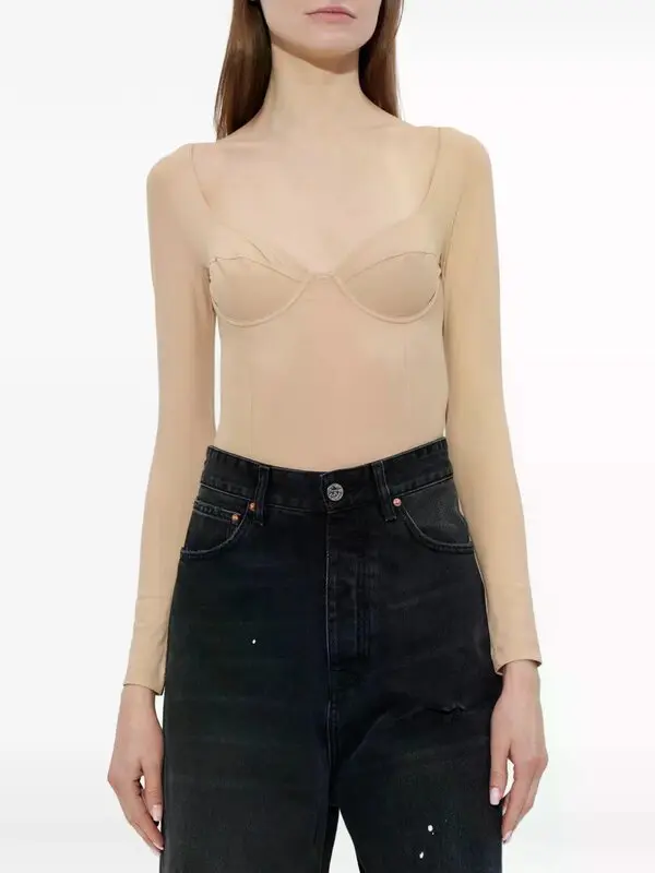 Vetements Long-sleeve Bodice Body - Neutrals