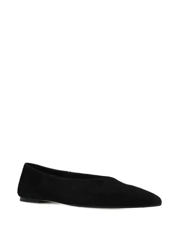 AeydĒ Pointed Toe Suede Ballerinas