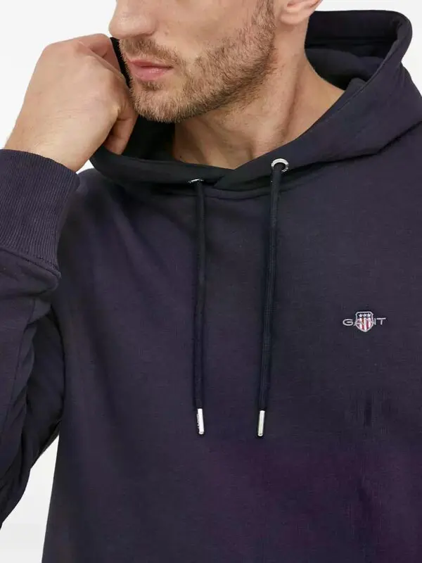 Gant Shield Logo Hoodie - Blue