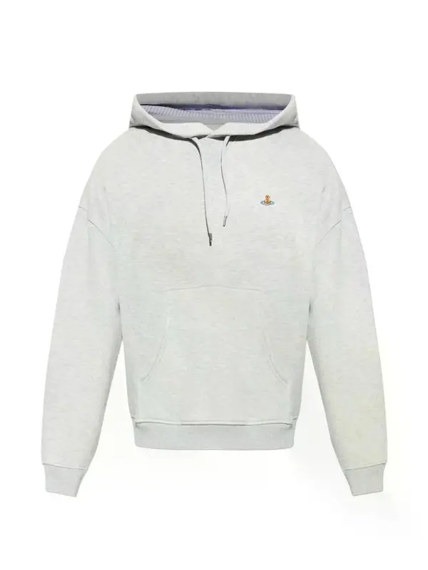 VIVIENNE WESTWOOD Logo-detail Hoodie - Grey