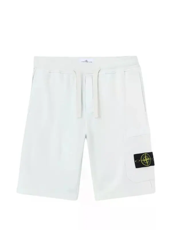 Stone Island Logo-patch Drawstring Shorts - Blue