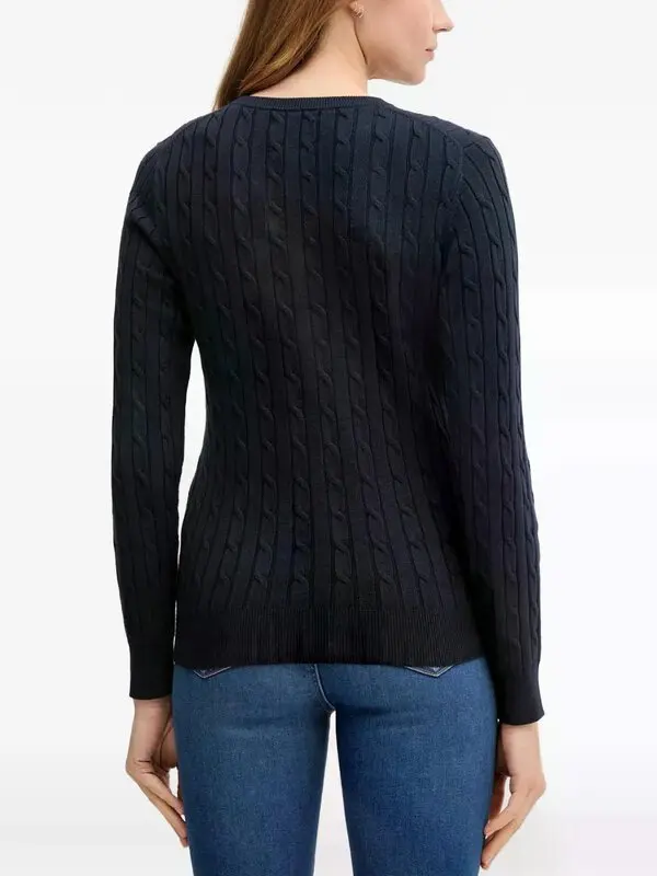 Gant Cable-knit Buttoned Cardigan