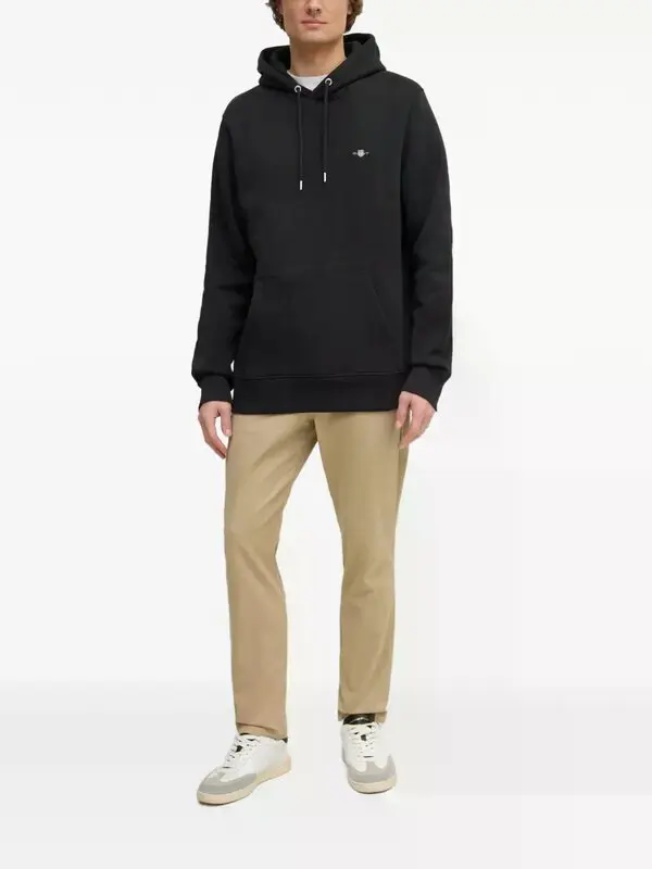 Gant Shield Logo Hoodie - Black