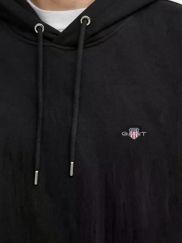 Gant Shield Logo Hoodie - Black