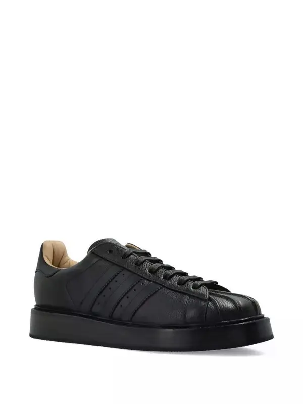 Adidas Superstar Leather Sneakers - Black