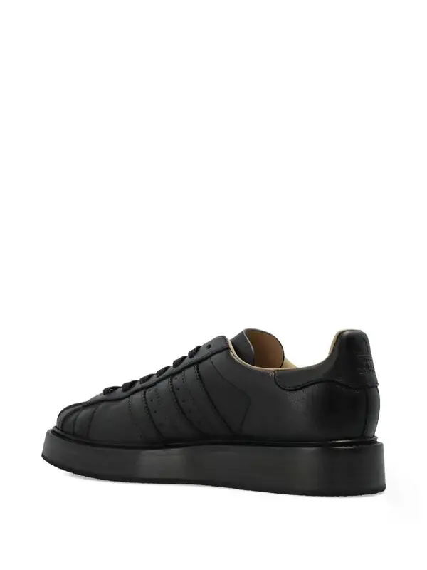 Adidas Superstar Leather Sneakers - Black