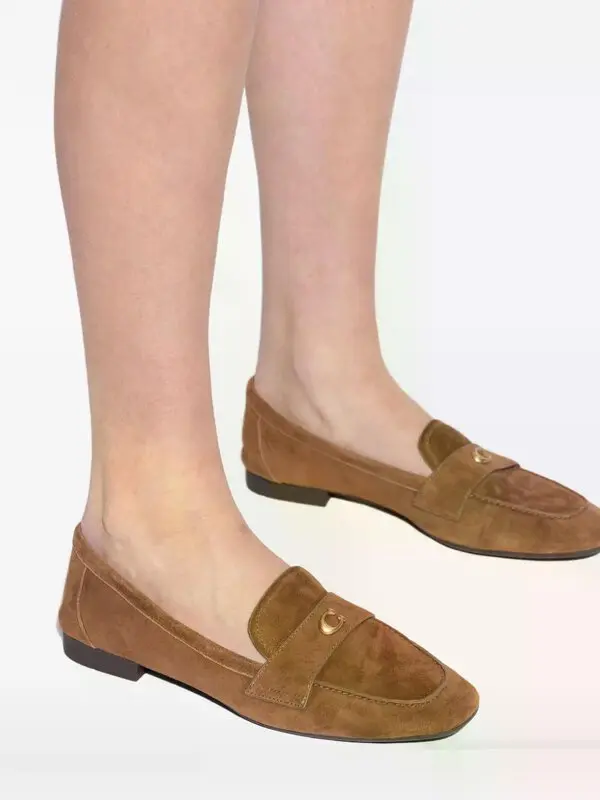 COACH Penny Strap Loafers - Brown
