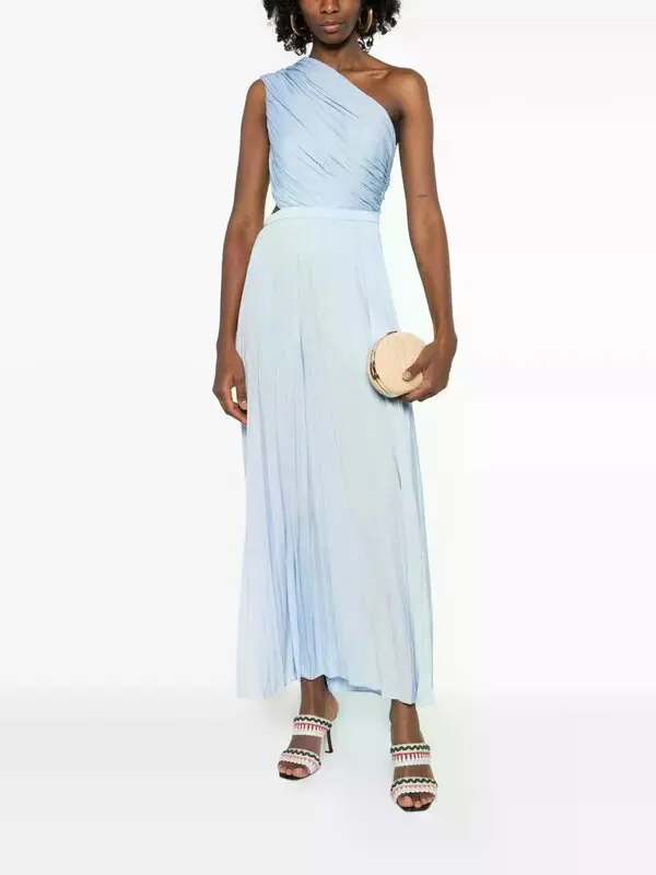 Maje One-shoulder Cut-out Midi Dress
