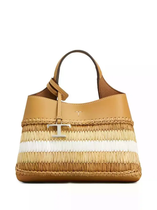 TOD'S Striped Tote Bag