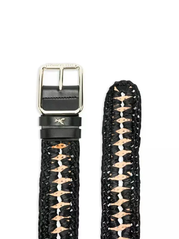 Patrizia Pepe Woven Raffia Belt