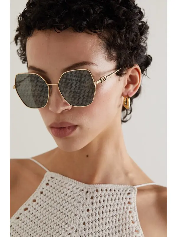 Fendi Hexagon-frame Sunglasses